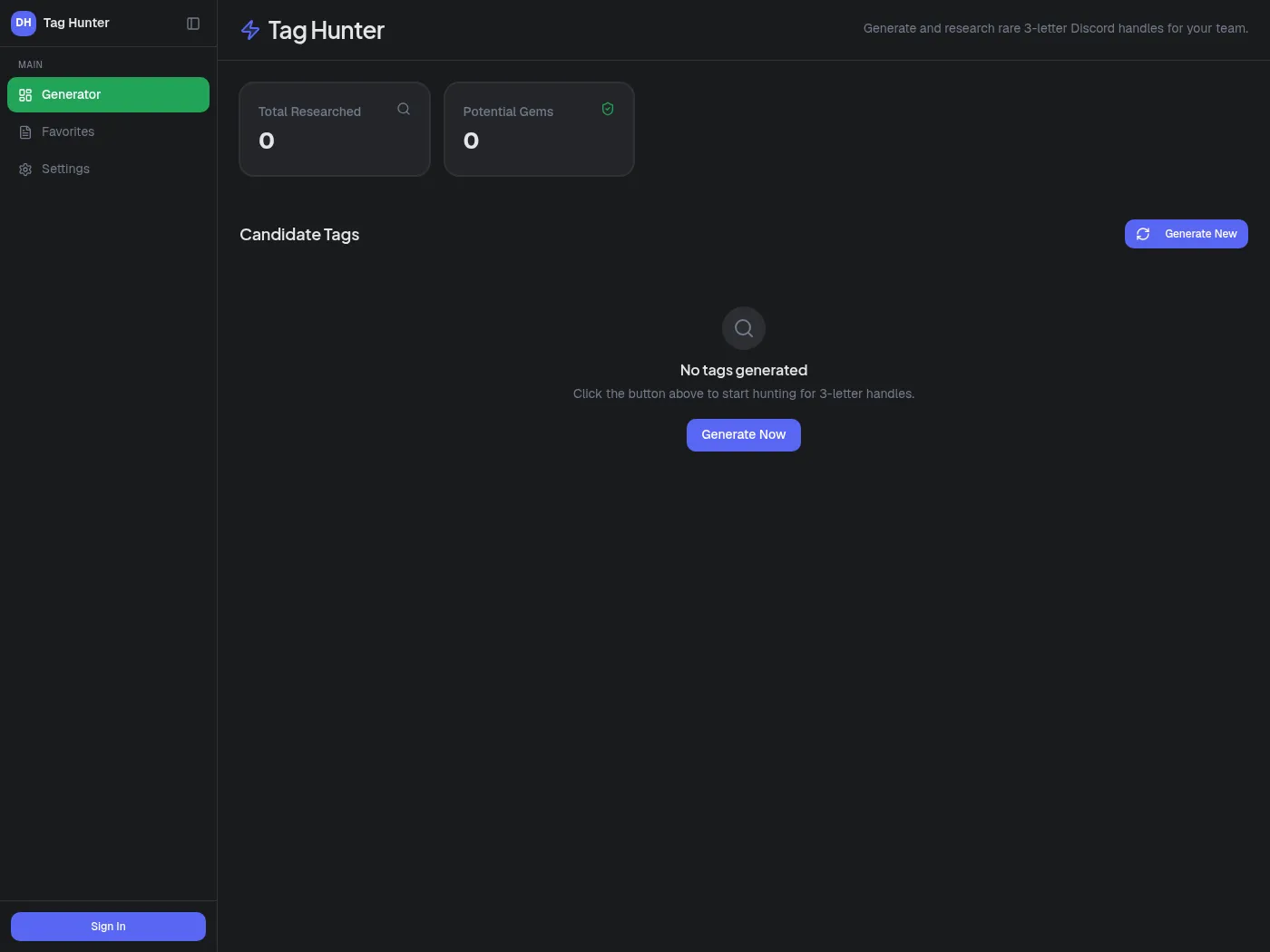 Discord Tag Hunter