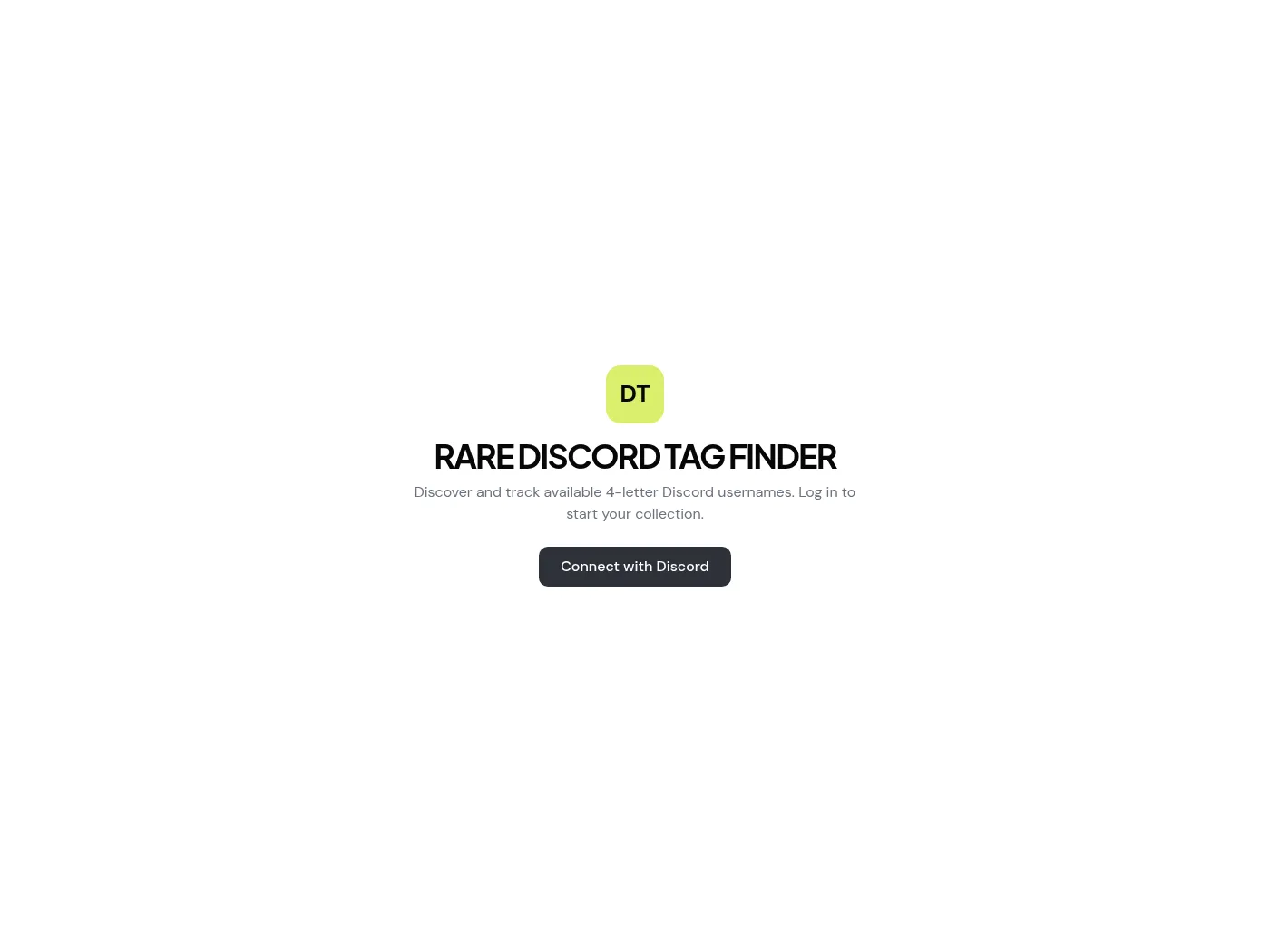 Rare Discord Tag Finder