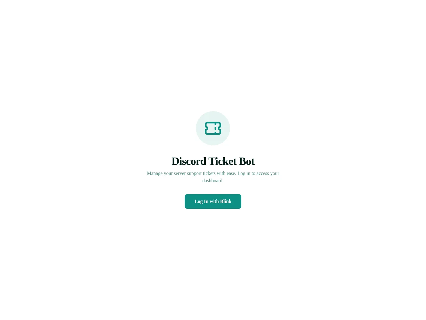 Discord Ticket Bot