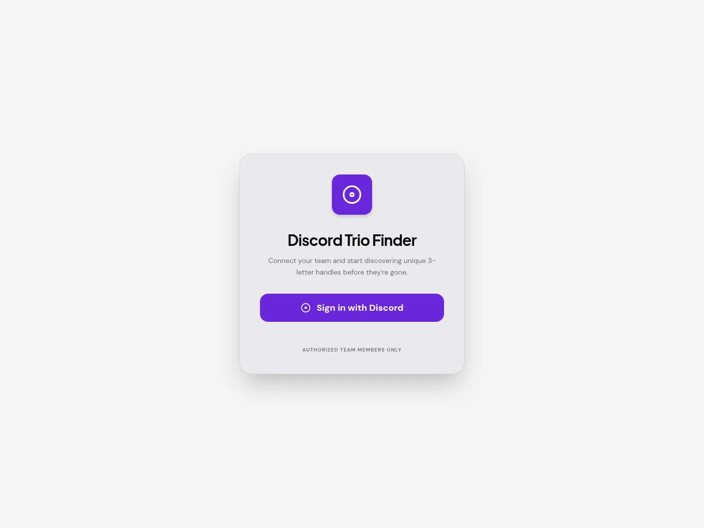 Discord Trio Finder