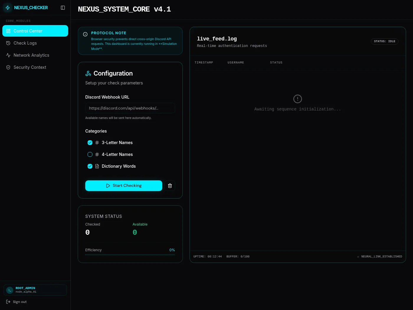 Discord Username Checker