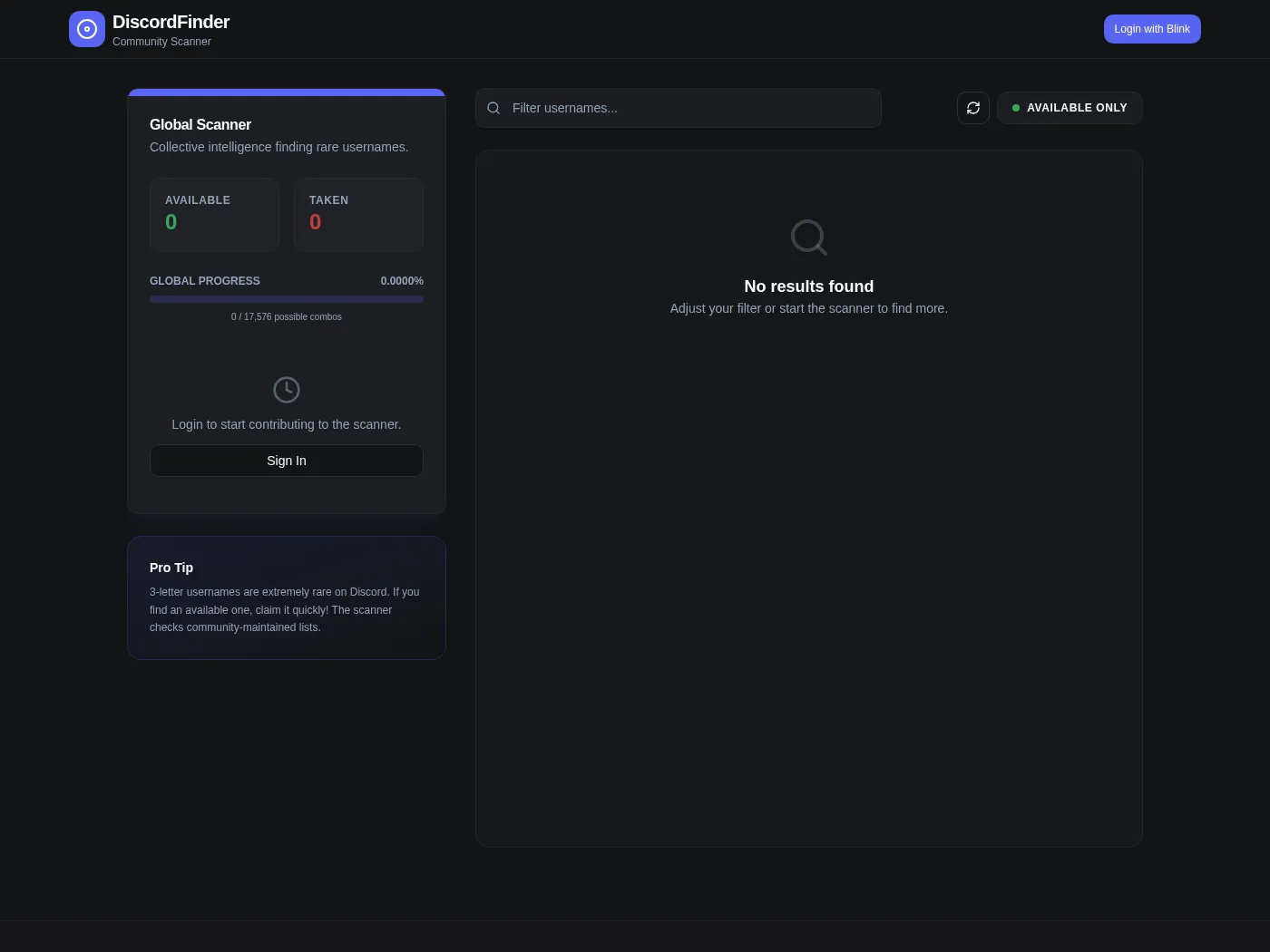 Discord Username Finder