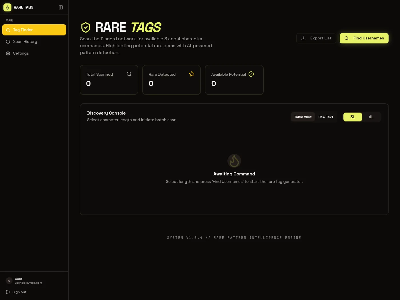 Rare Discord User Finder