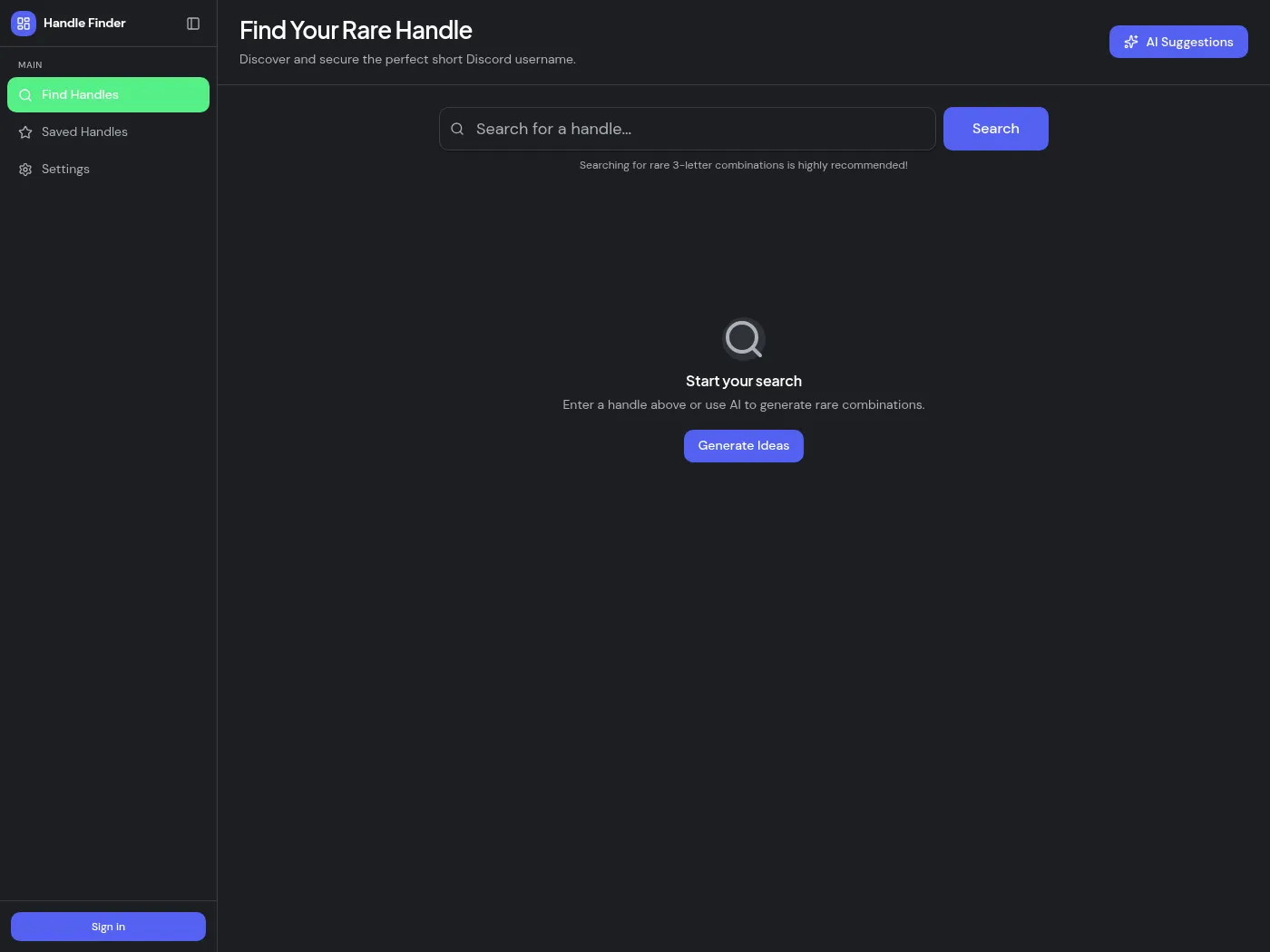 Discord Handle Finder