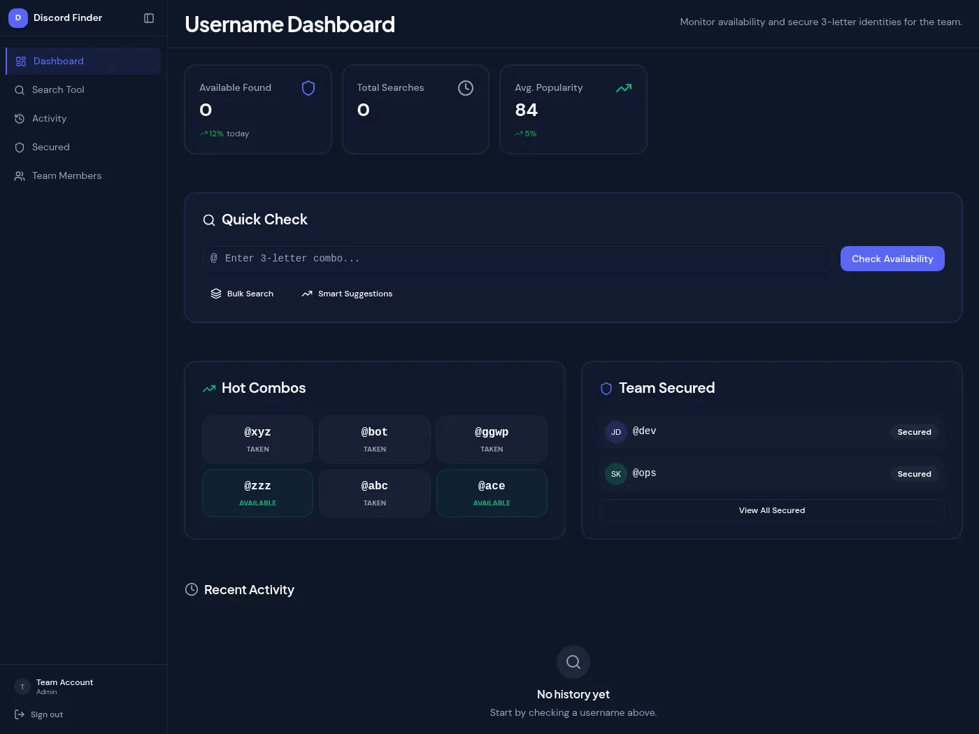 Discord Username Finder