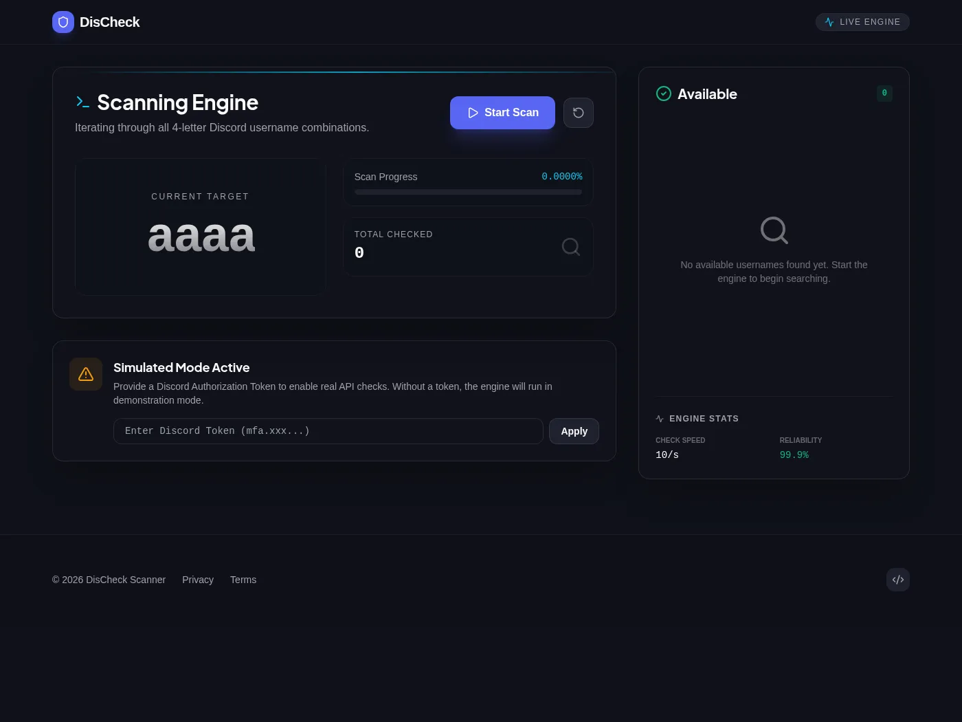 Discord Username Checker