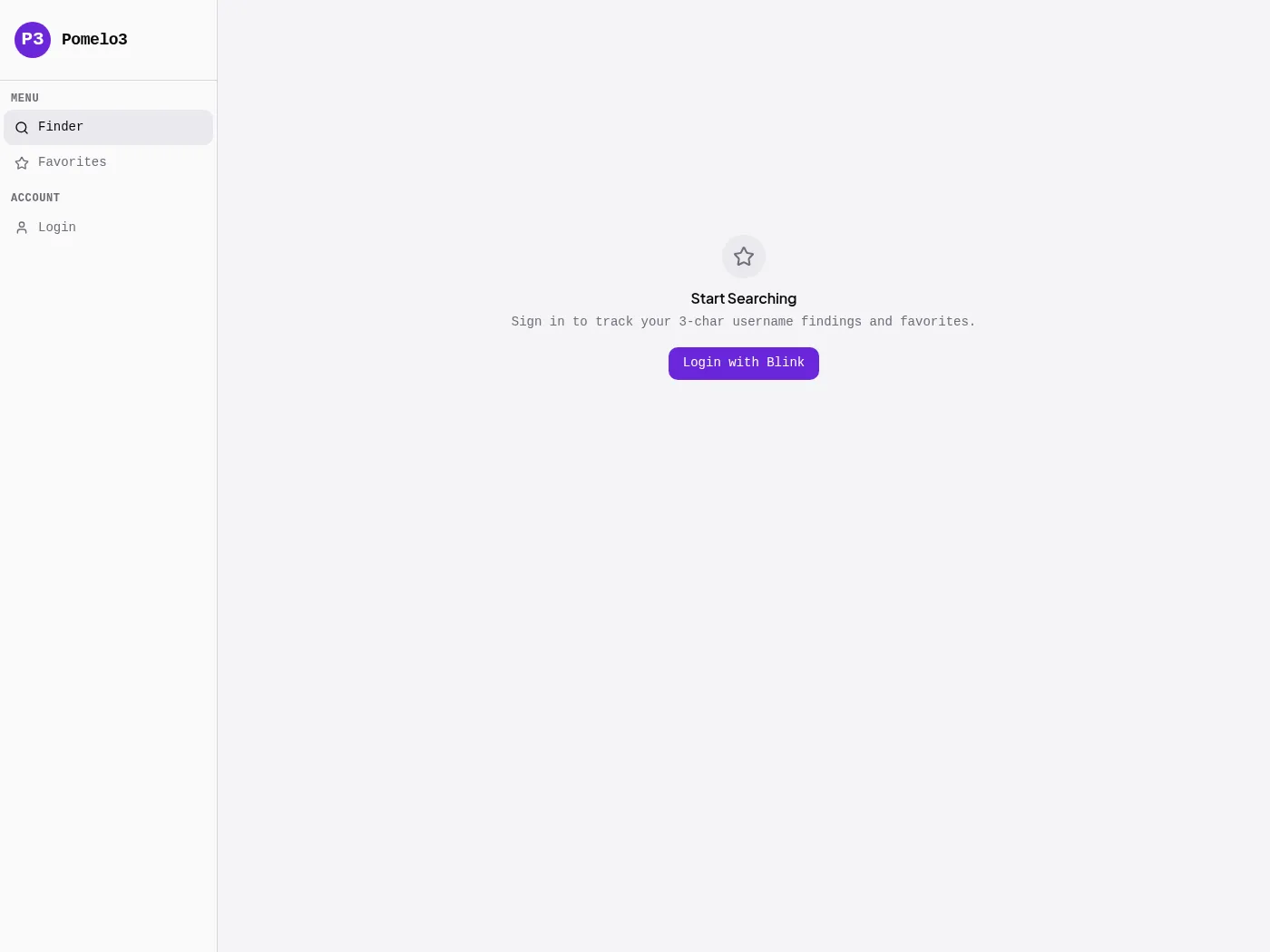 3Char Username Finder