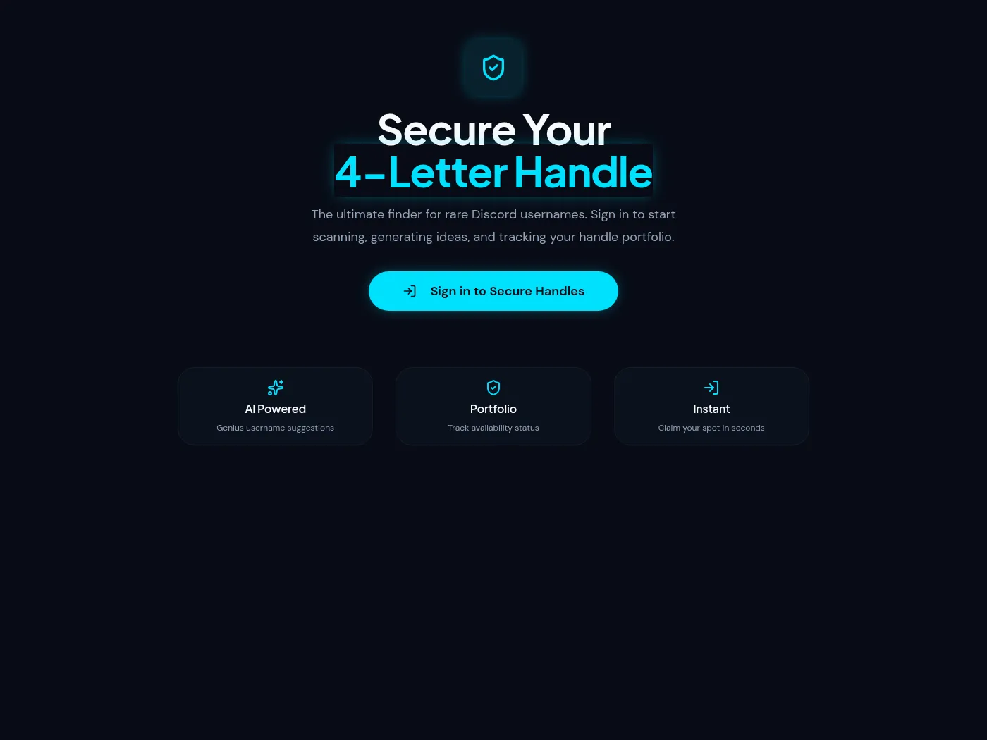 Discord 4-Letter Finder