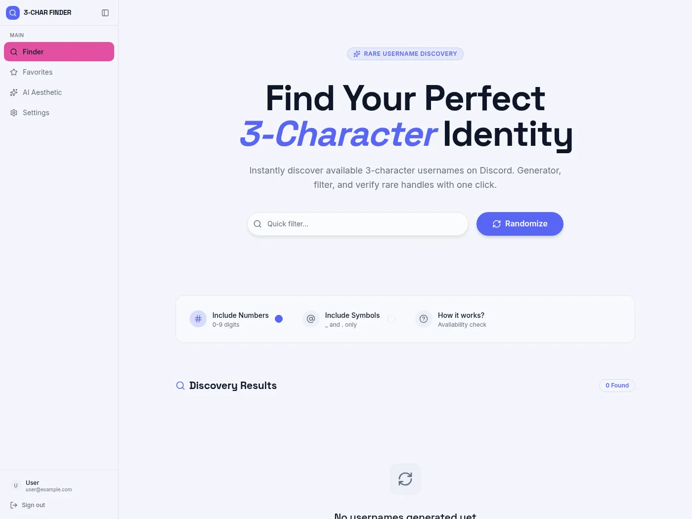 Discord Username Finder