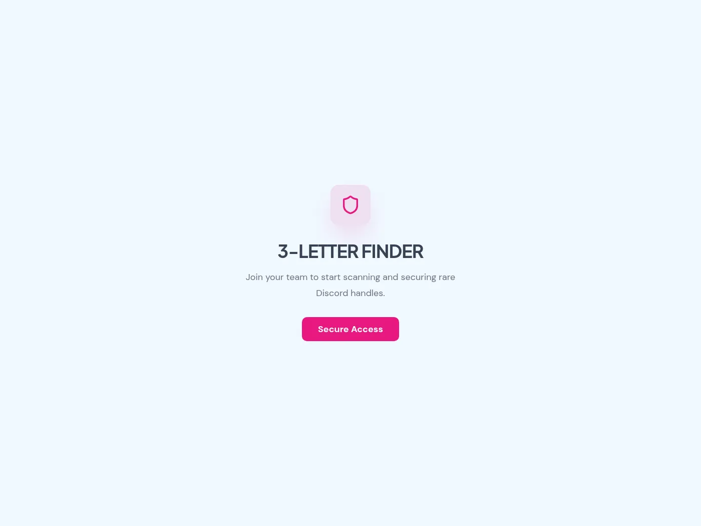 3-Letter Discord Finder