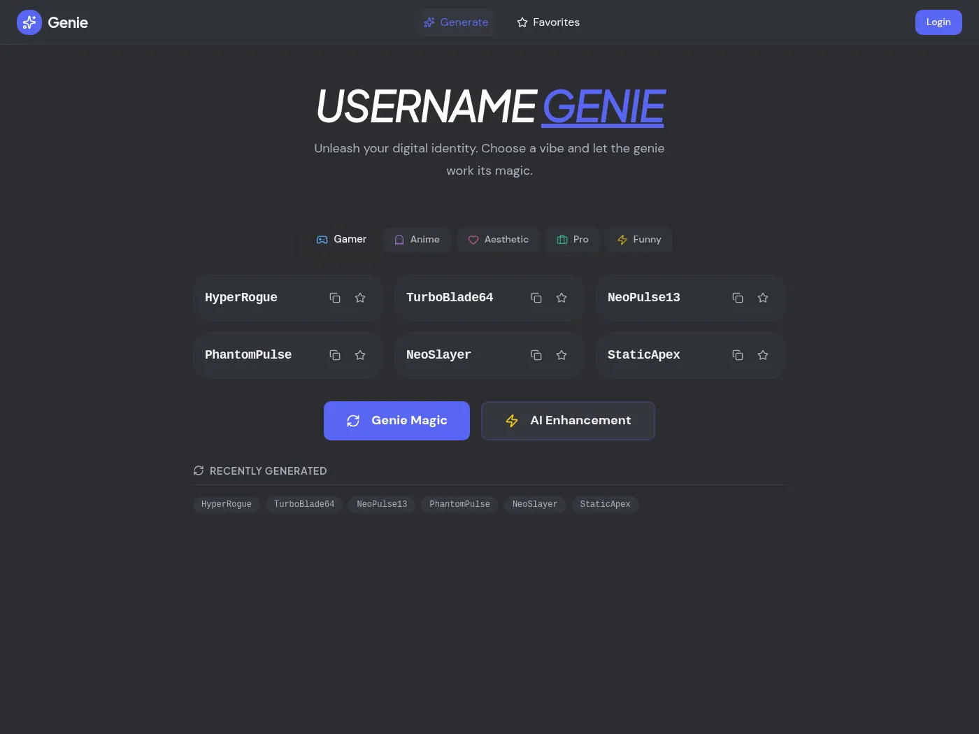Discord Username Genie