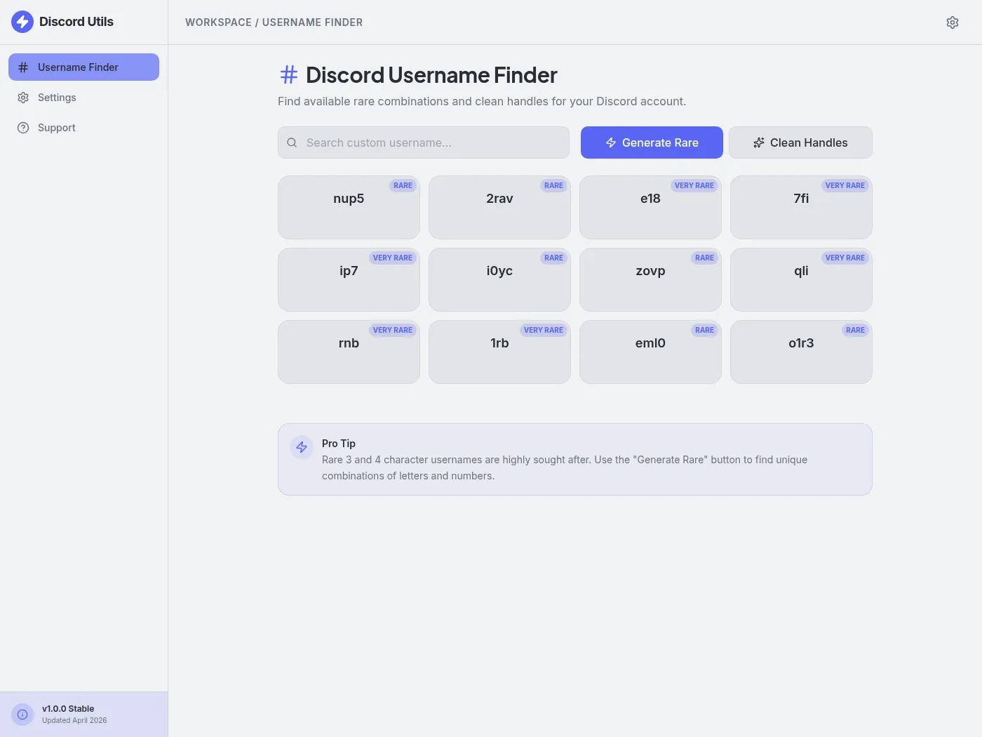 Discord Username Finder