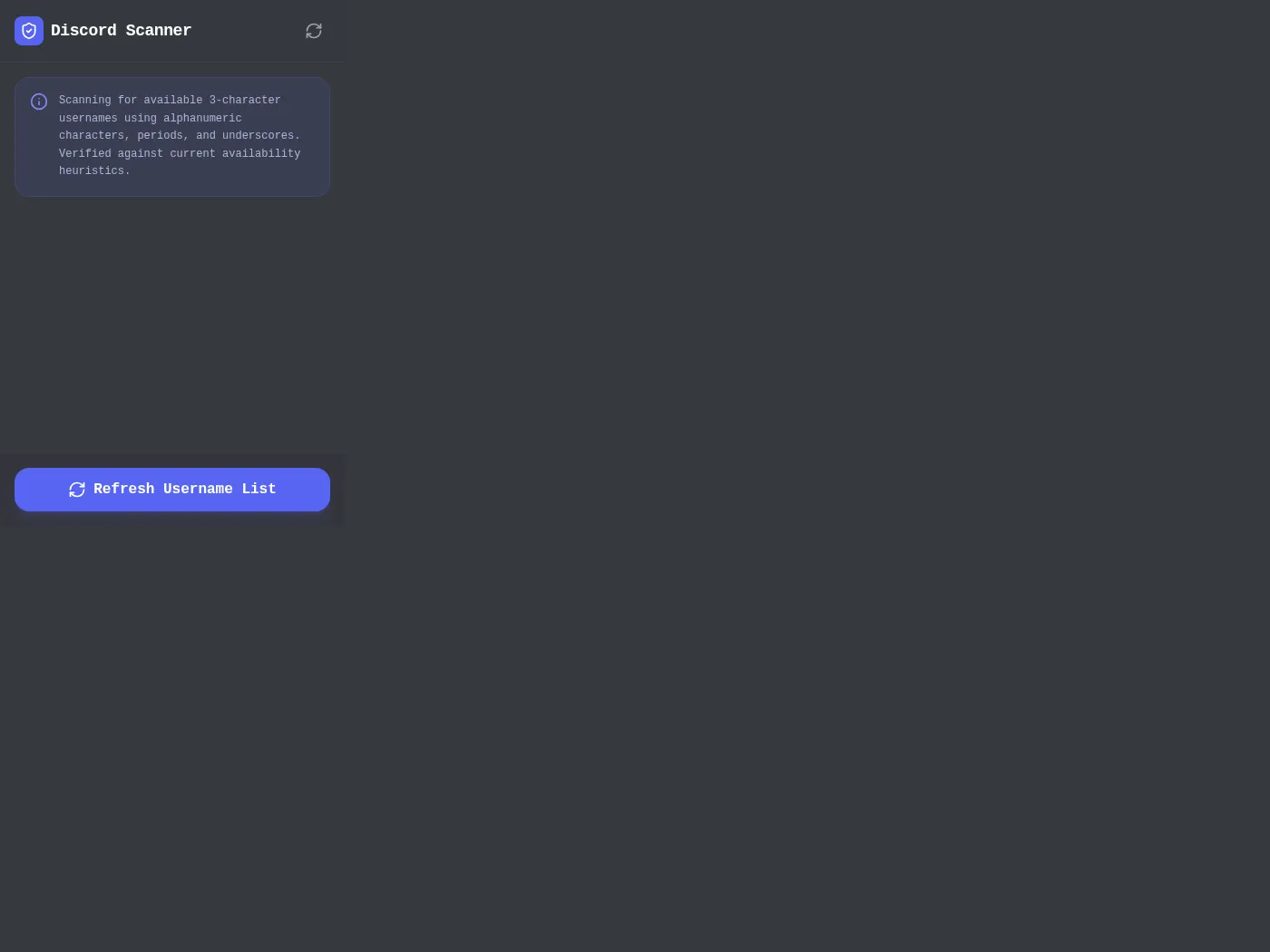 Discord Username Scanner