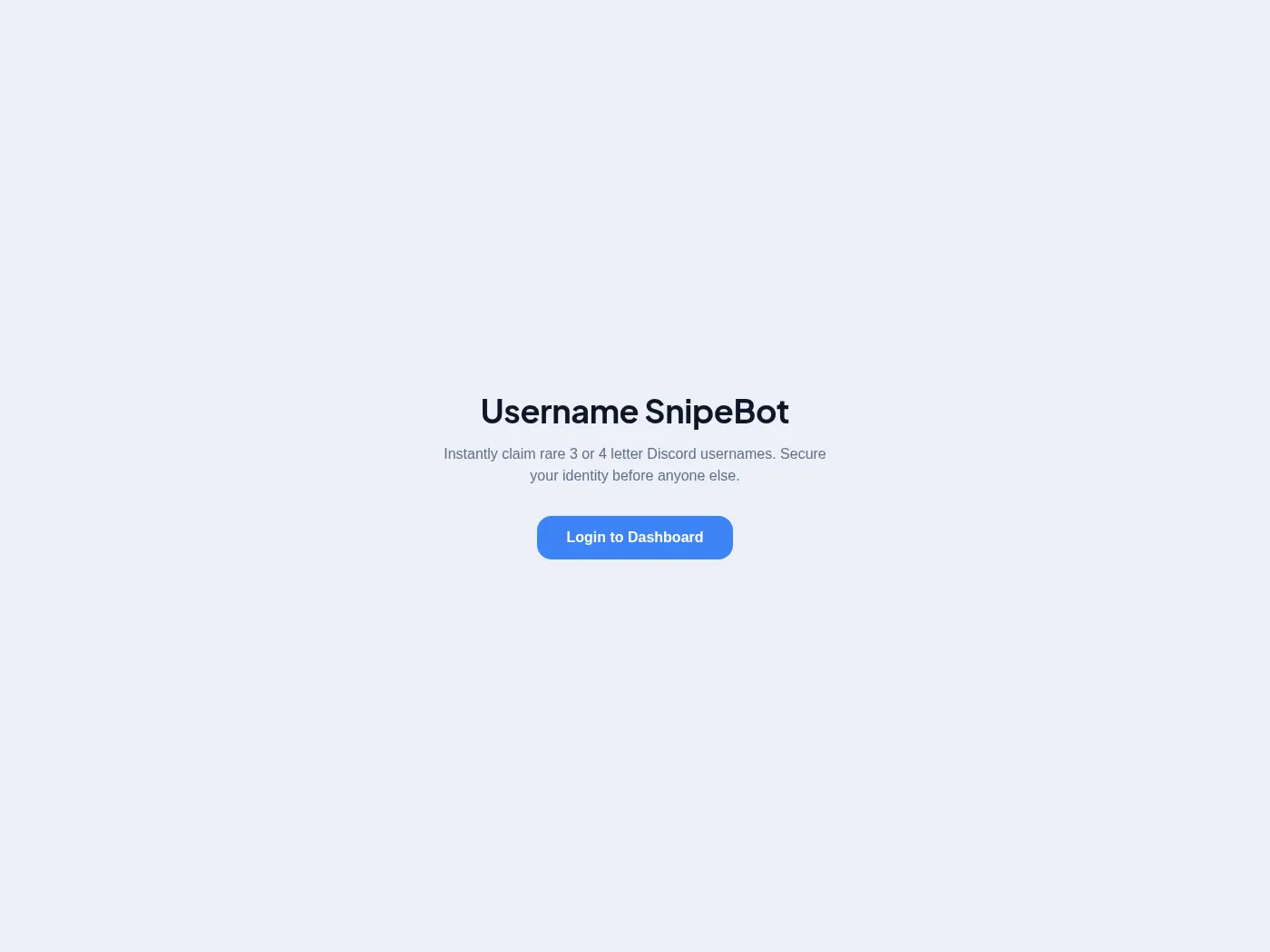 Username SnipeBot