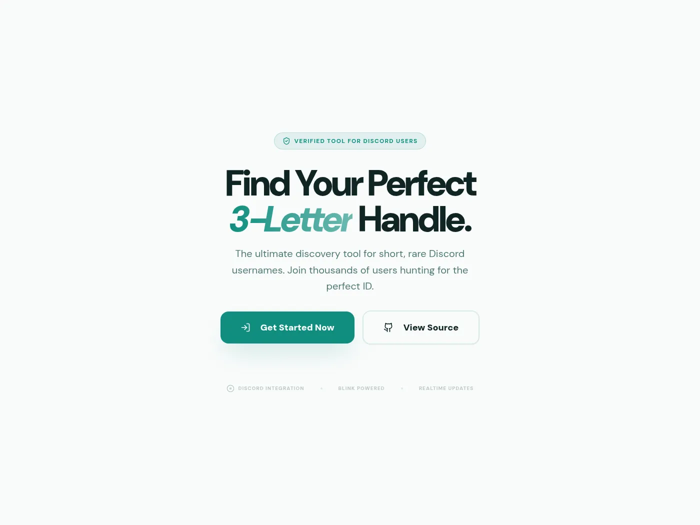 Discord 3-Letter Finder