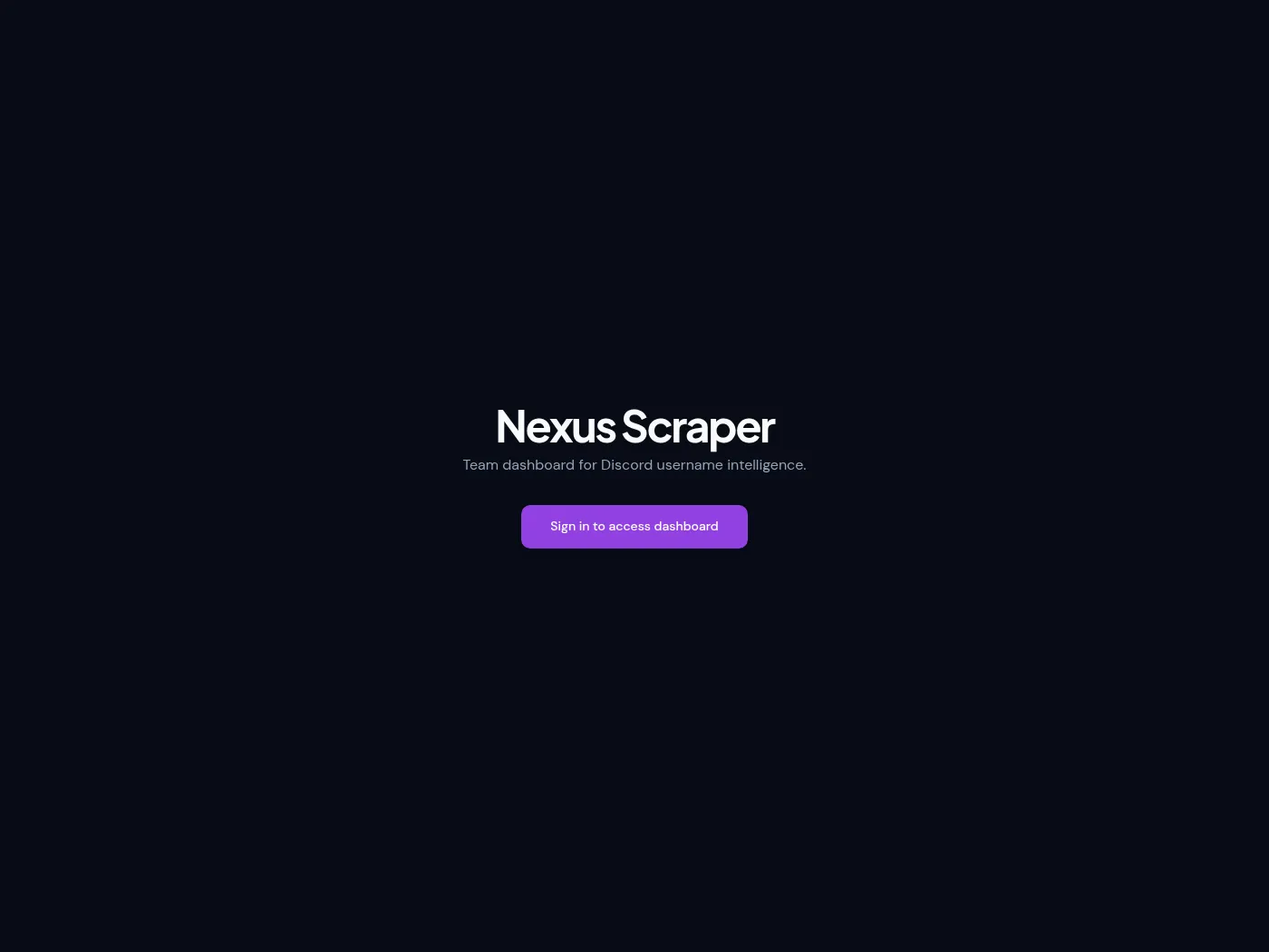 Discord Name Scraper