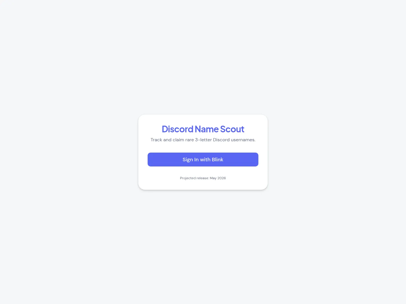 Discord Name Scout