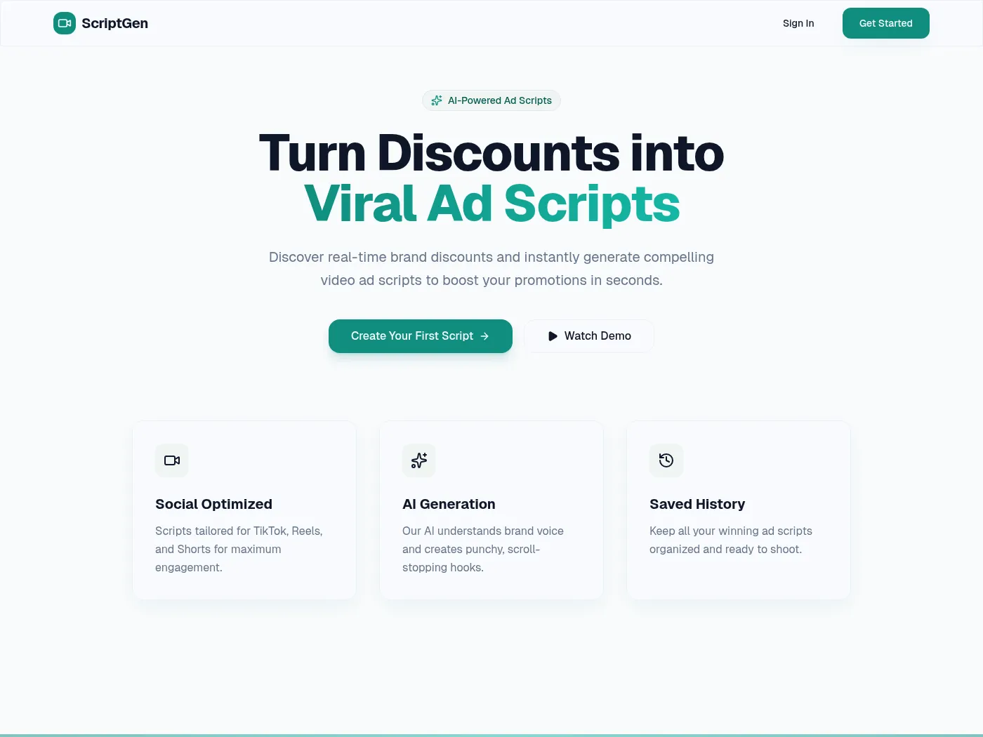 Discount Video Script Maker