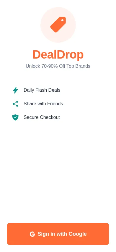 DealDrop Shopping App