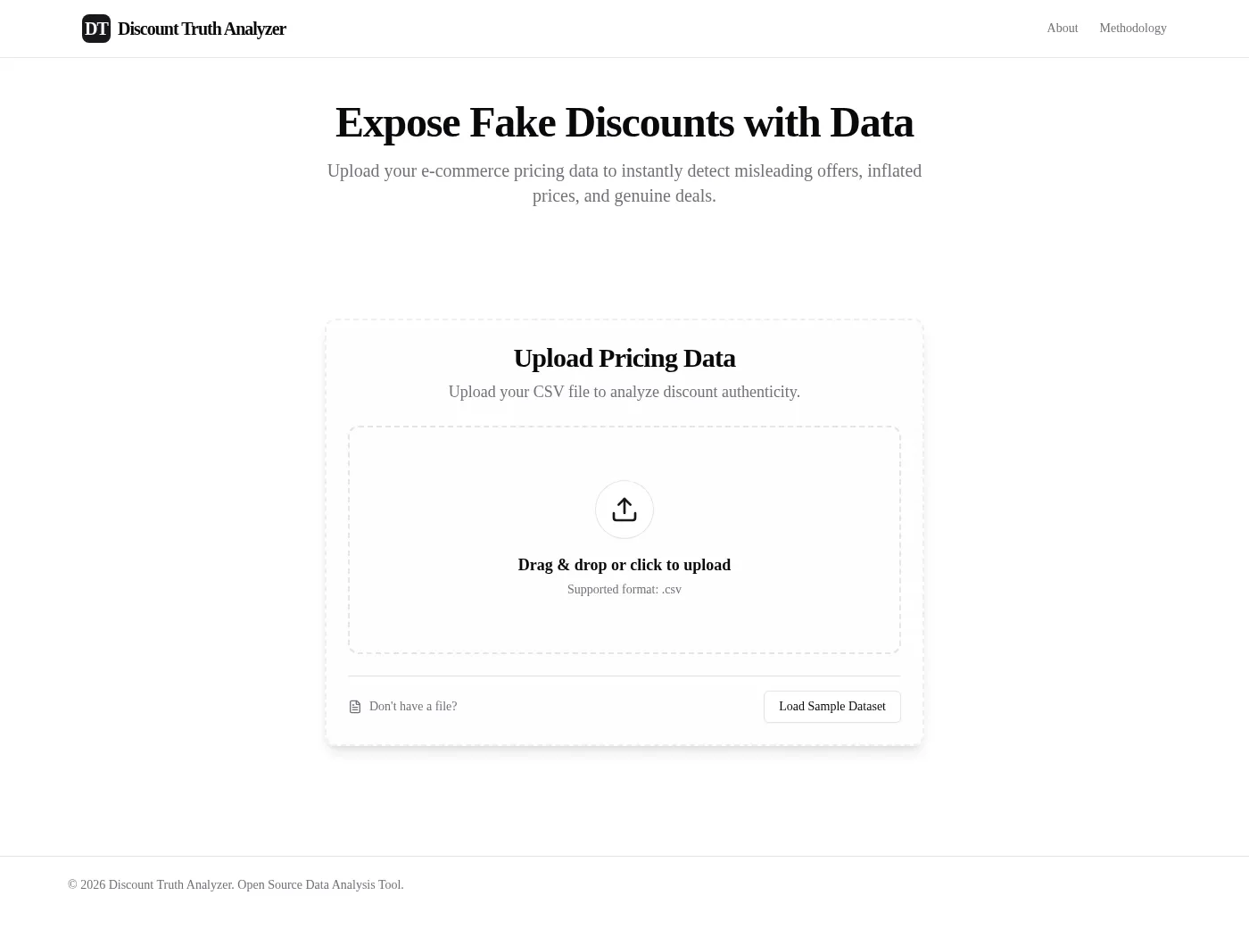 Discount Truth Analyzer