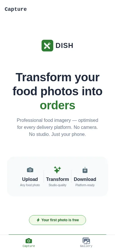 DISH AI Food Photos
