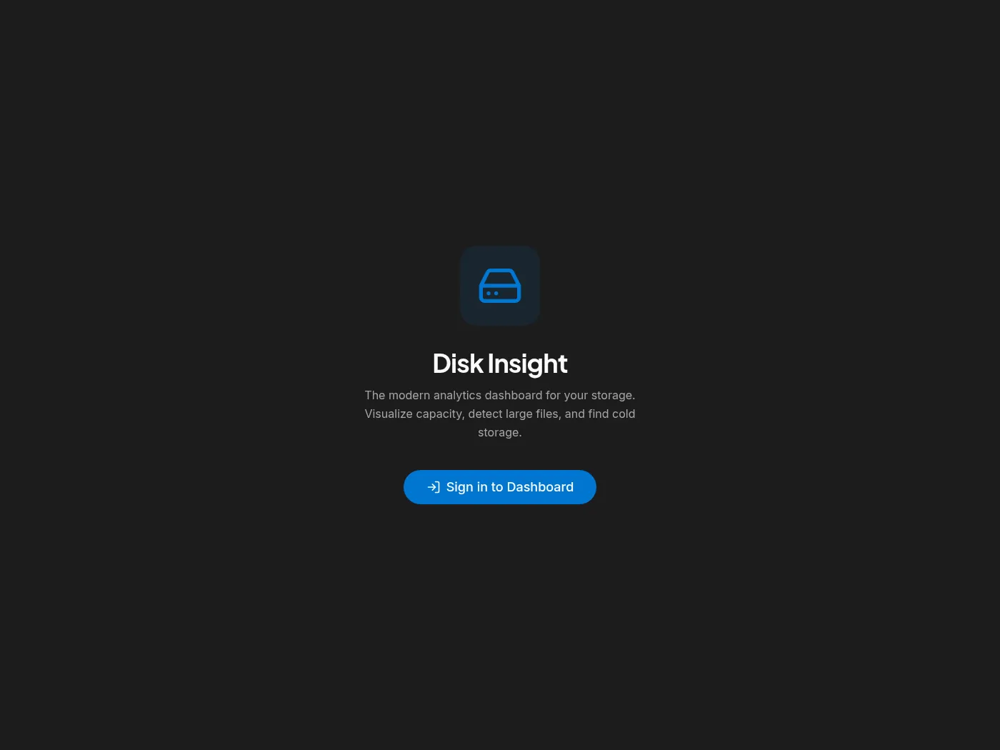 Disk Insight Dashboard
