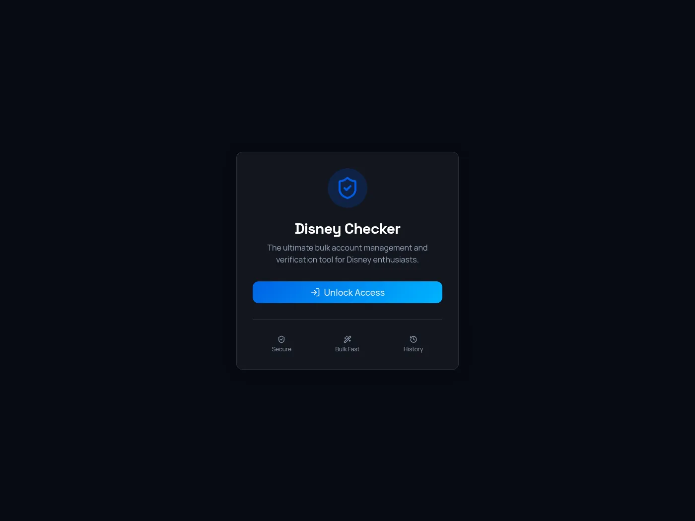 Disney Account Checker