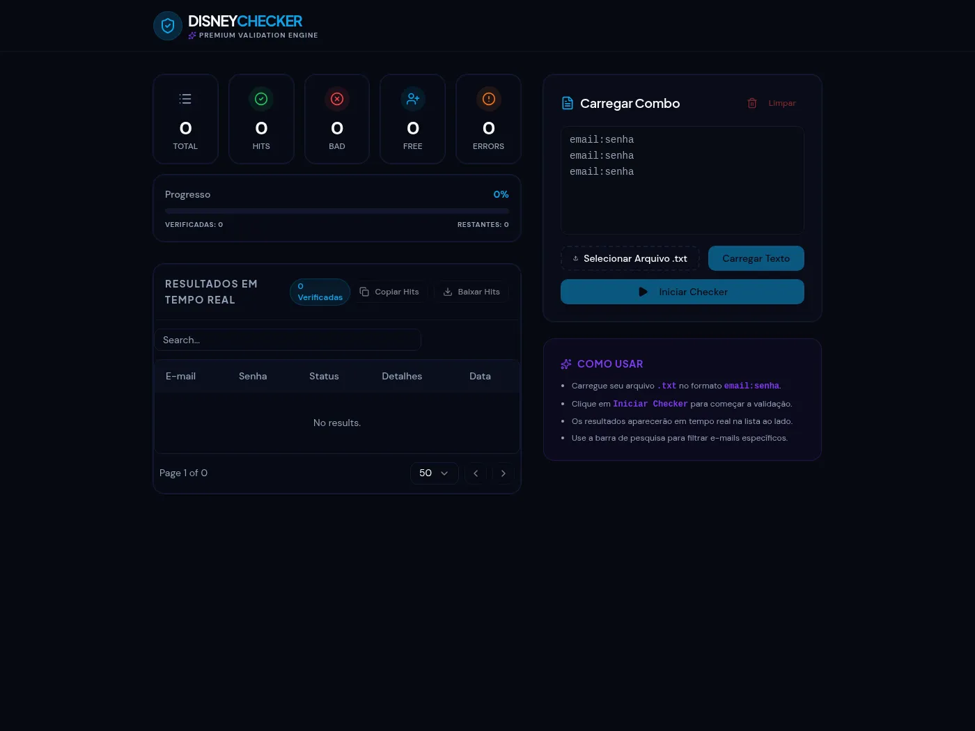 Disney Account Checker
