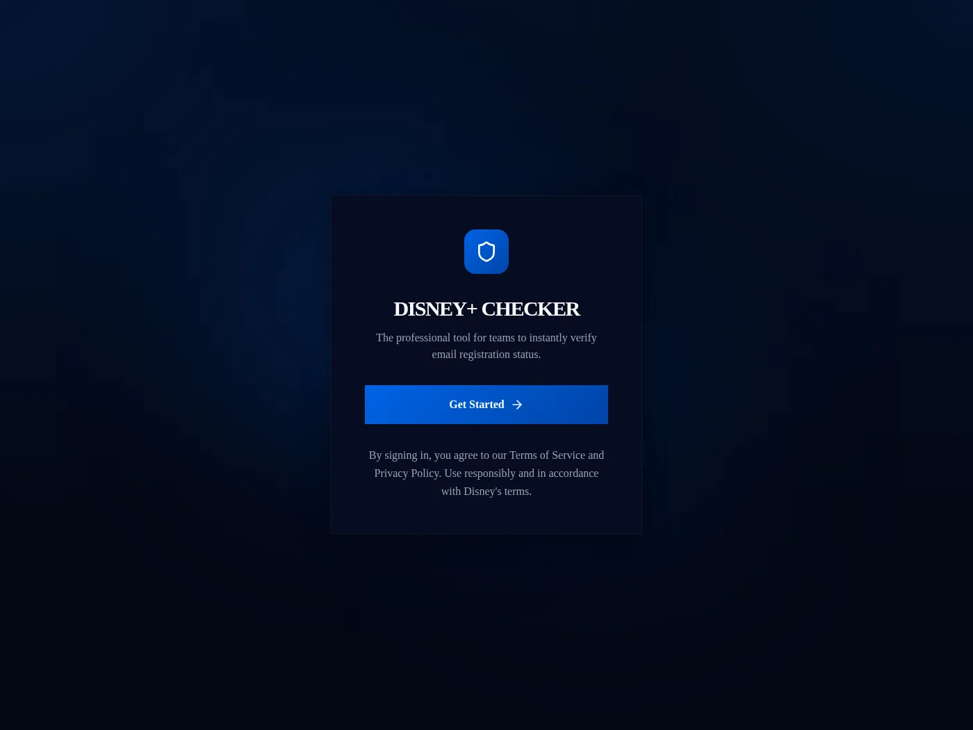 Disney+ Email Checker