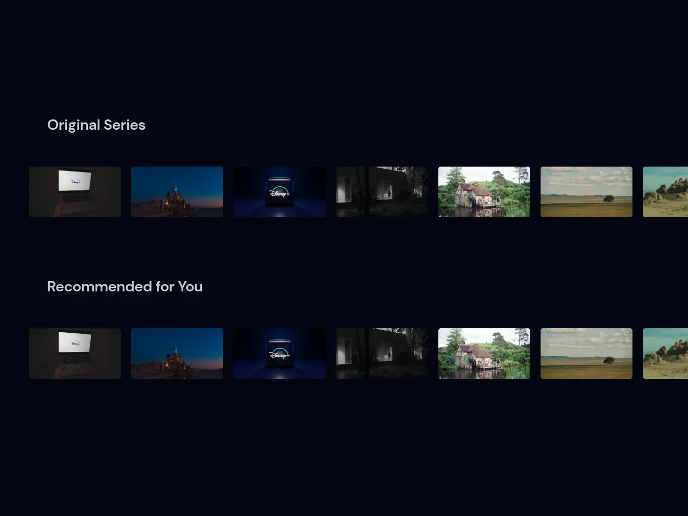 Disney+ Style Image Slider