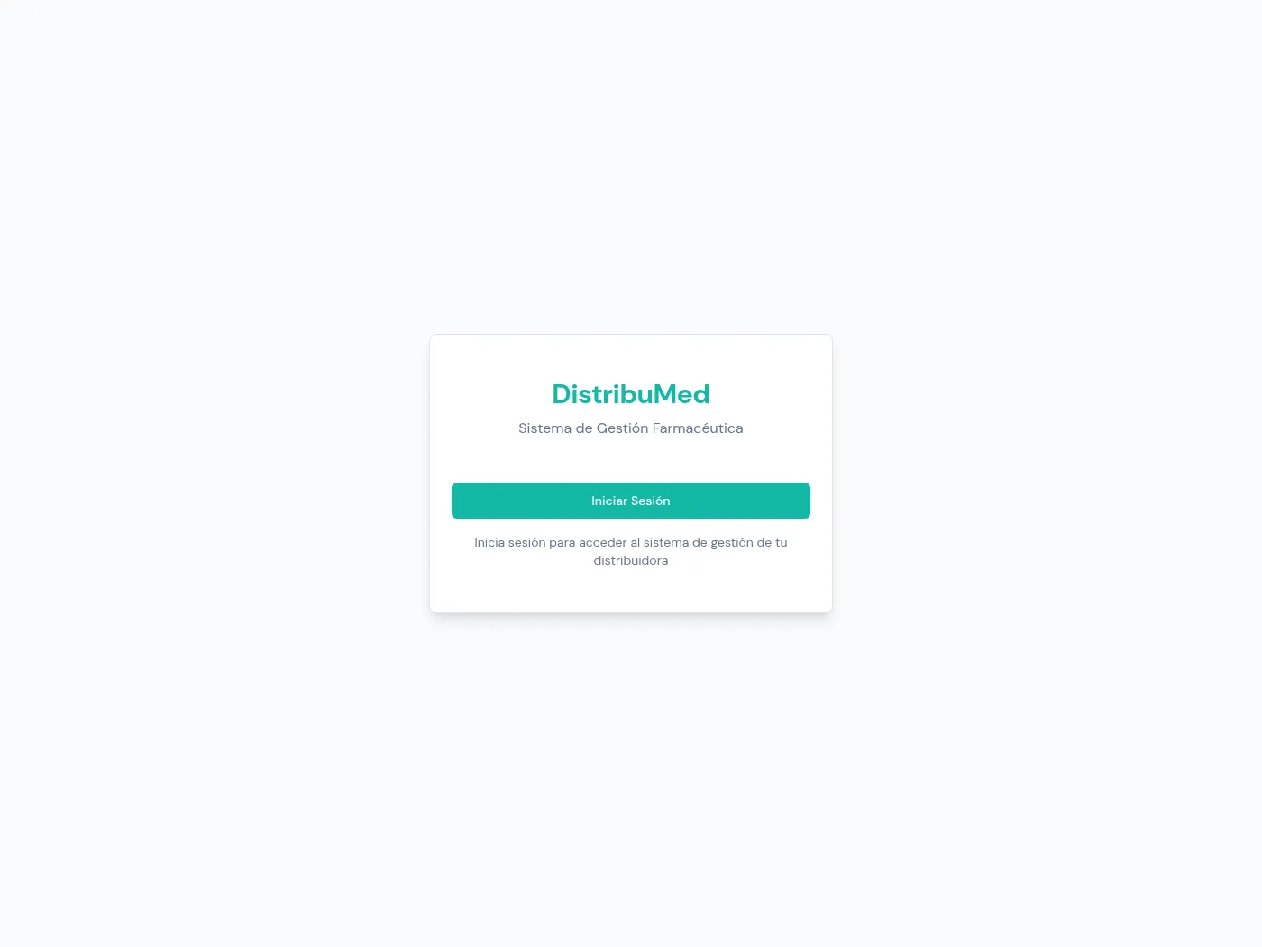 DistribuMed Dashboard