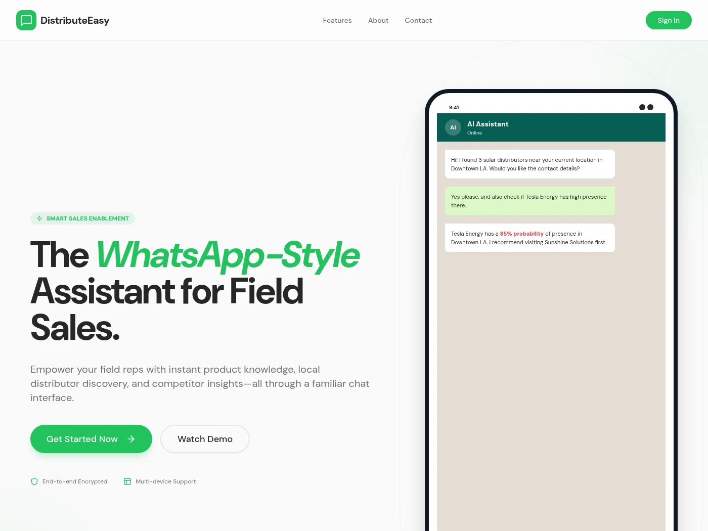 DistributeEasy AI Assistant