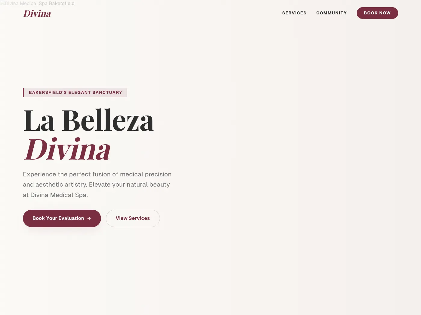 Divina Med Spa Website