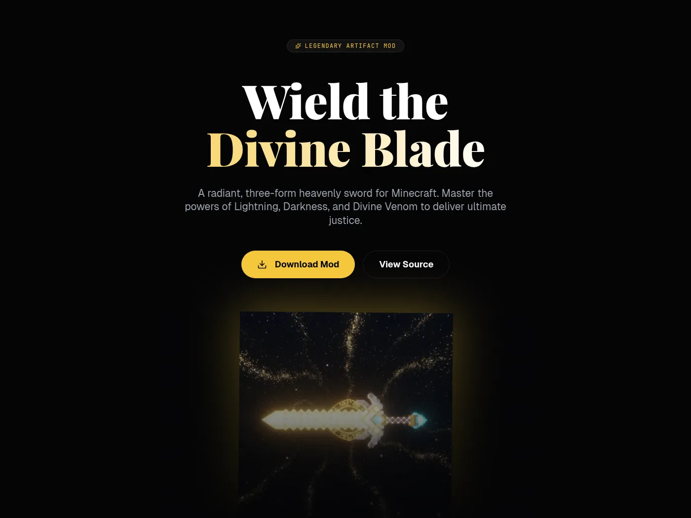 Divine Blade Minecraft Mod