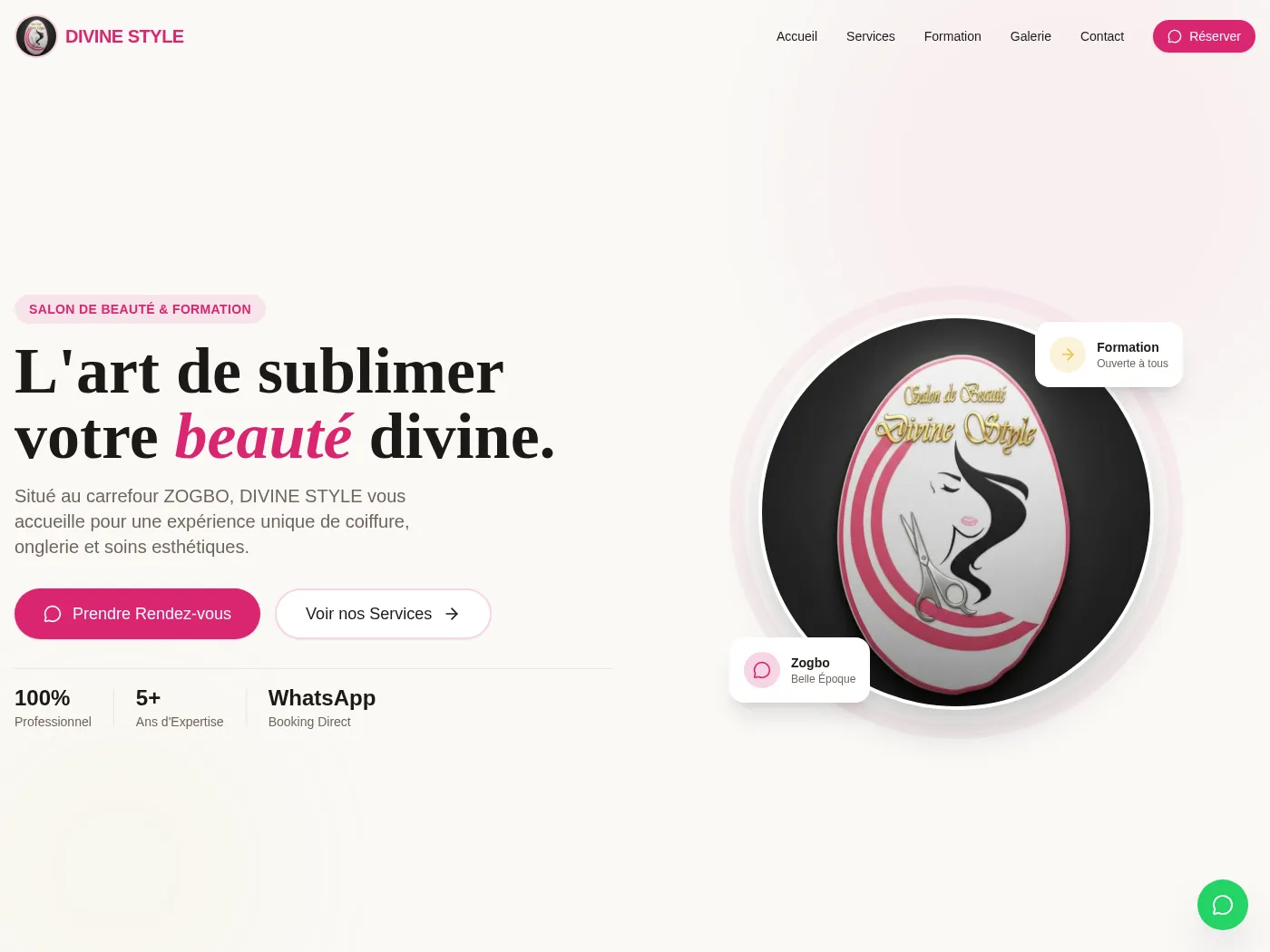 Divine Style Salon Web