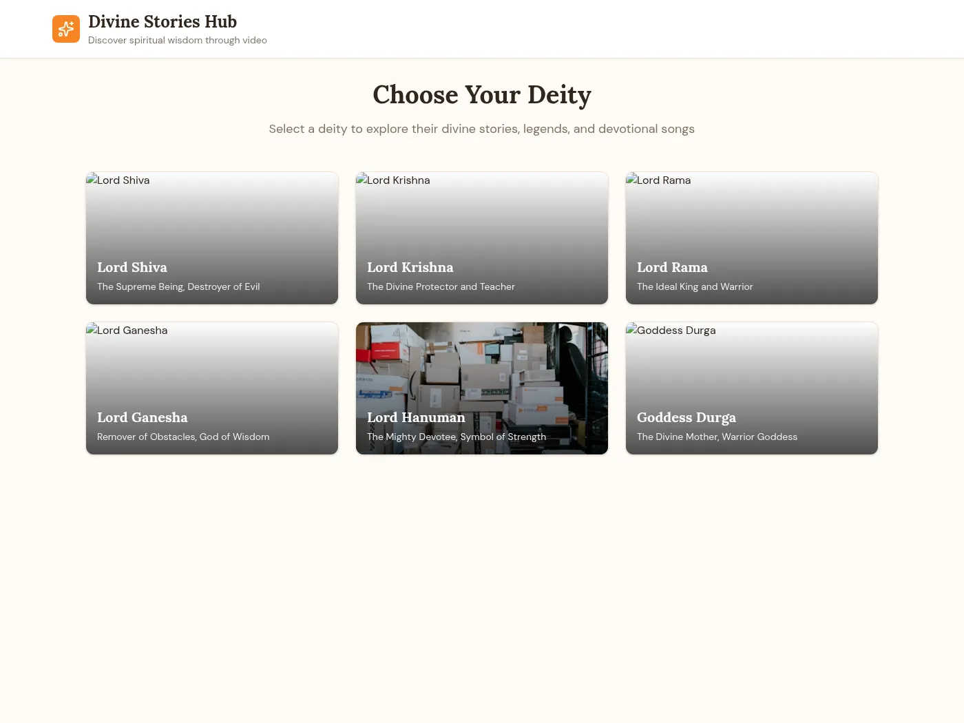 Divine Stories Hub