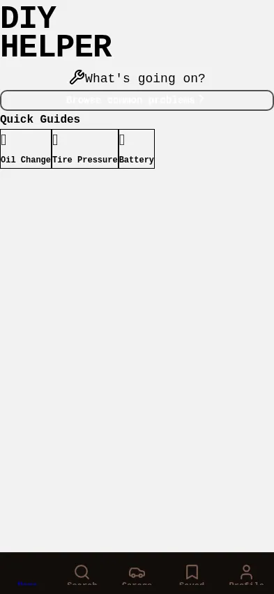 DIY Helper Mobile App