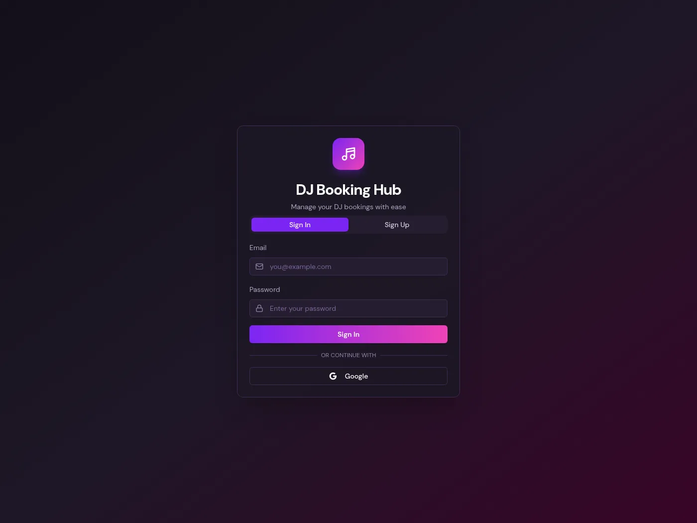 DJ Booking Hub