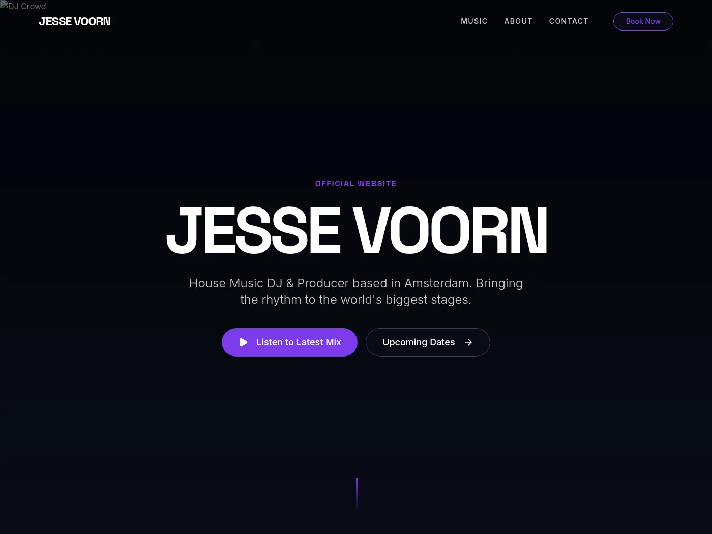 Jesse Voorn Landing Page