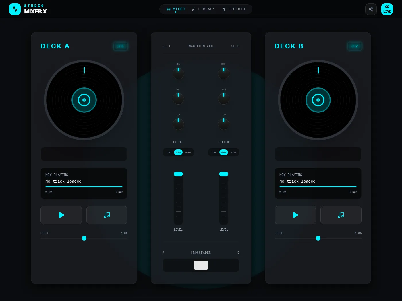 DJ Mixer Simulator