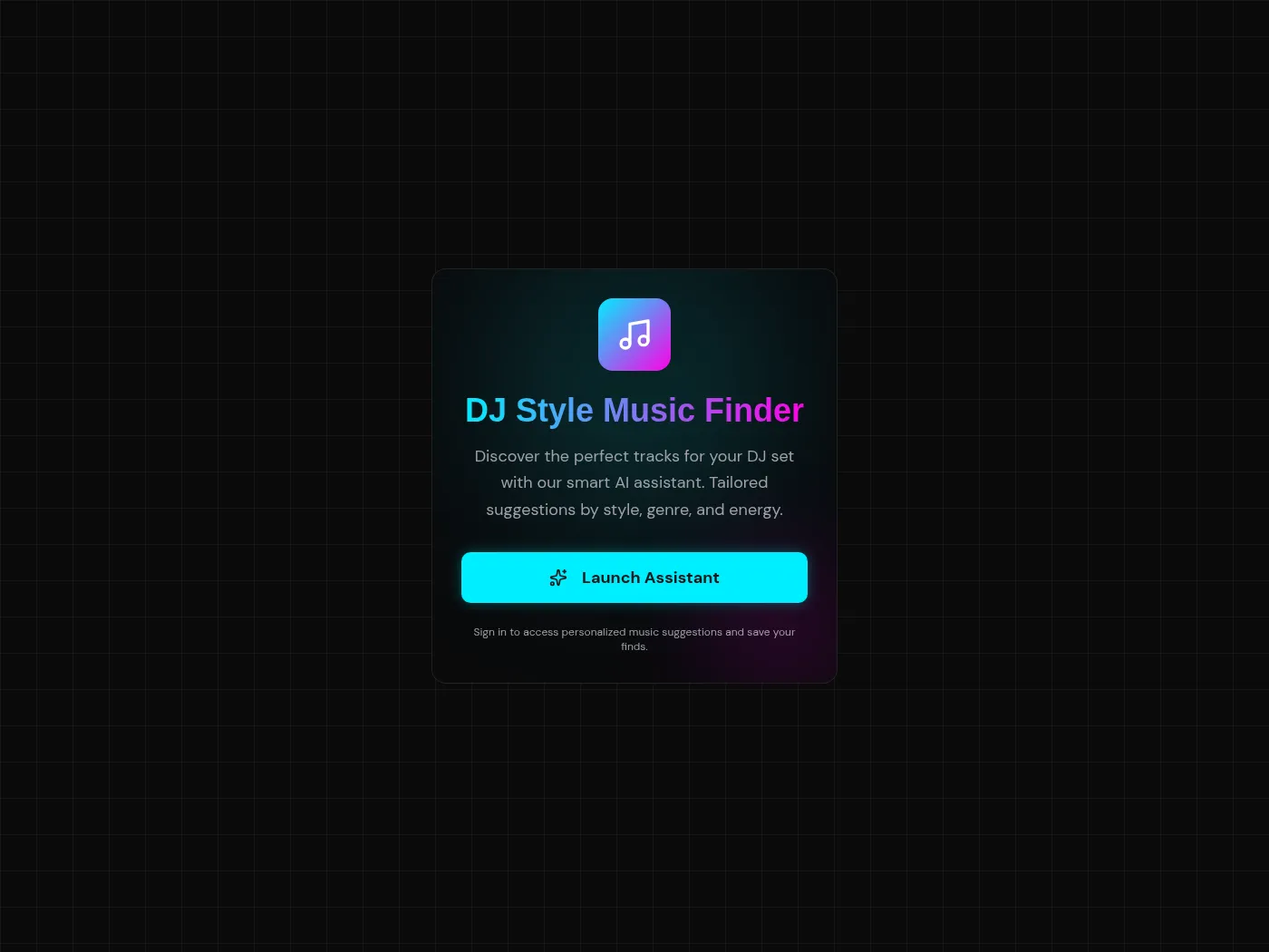DJ Style Music Finder