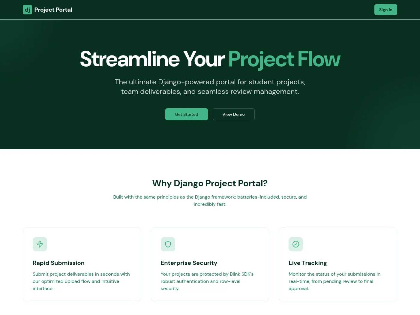 Django Project Portal