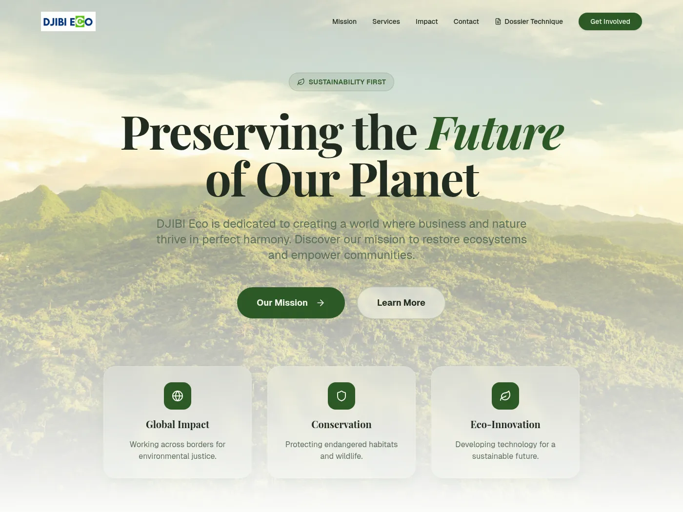 DJIBI Eco Website