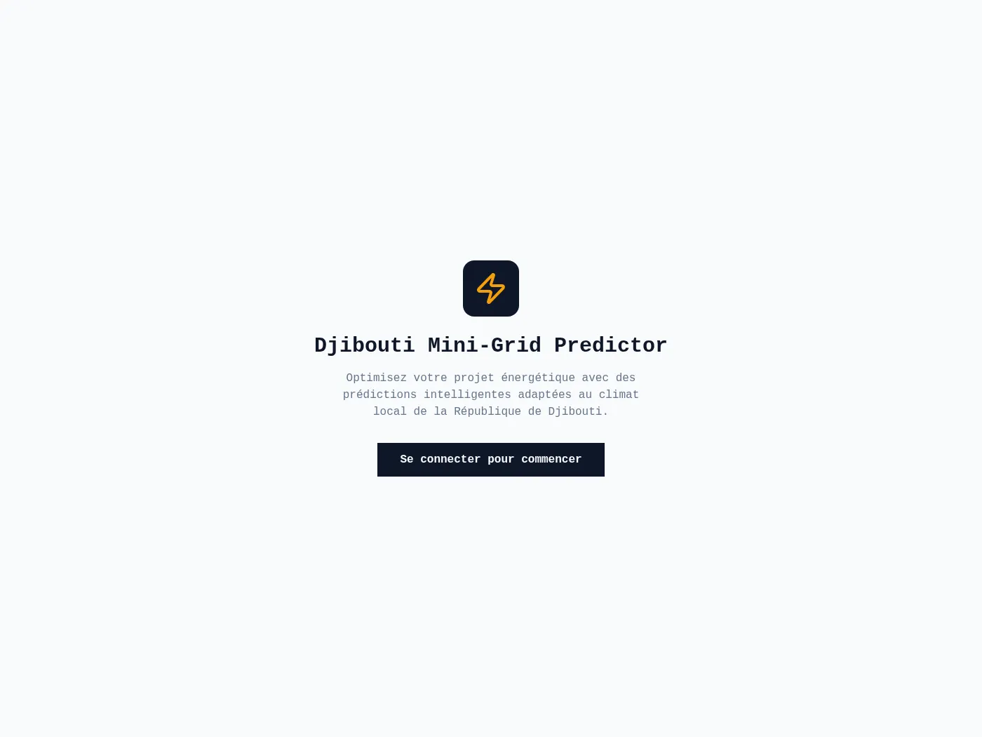 Djibouti Mini-Grid Predictor