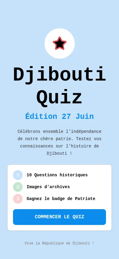 Djibouti History Quiz