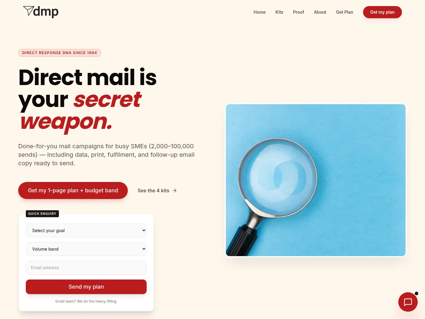 DMP “Secret Weapon” Landing