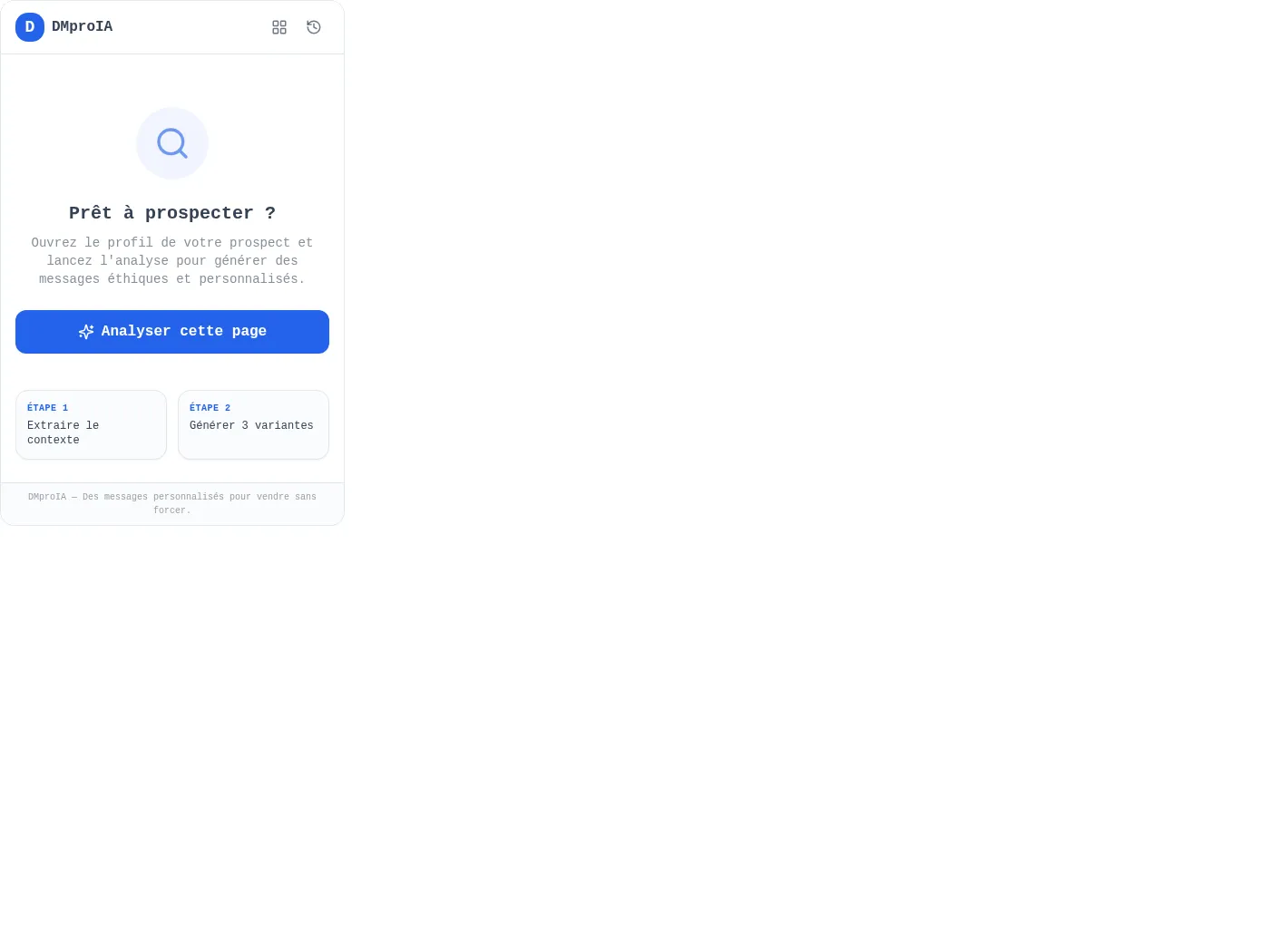 DMproIA Prospect Messages