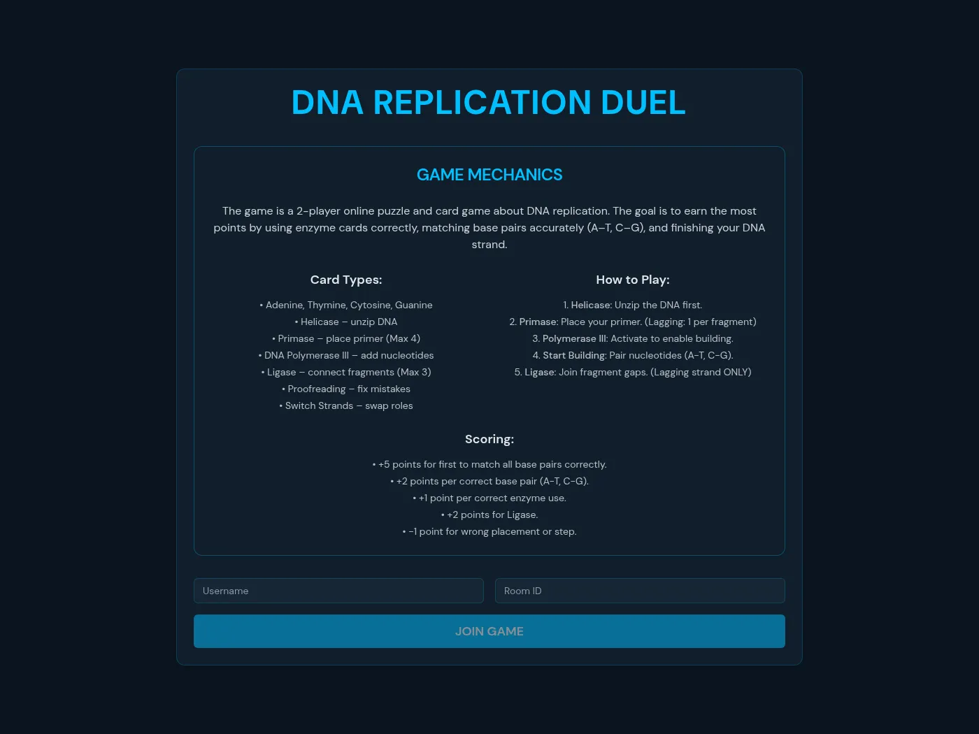 DNA Duel