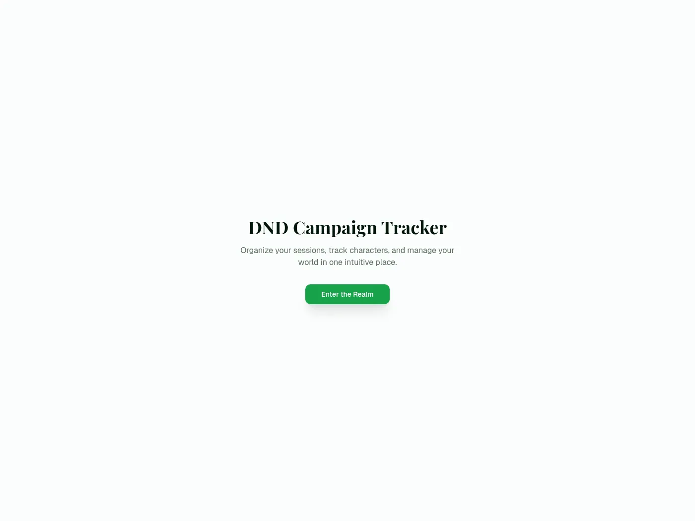 DND Campaign Tracker