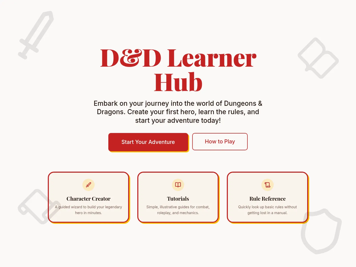 D&D Learner Hub